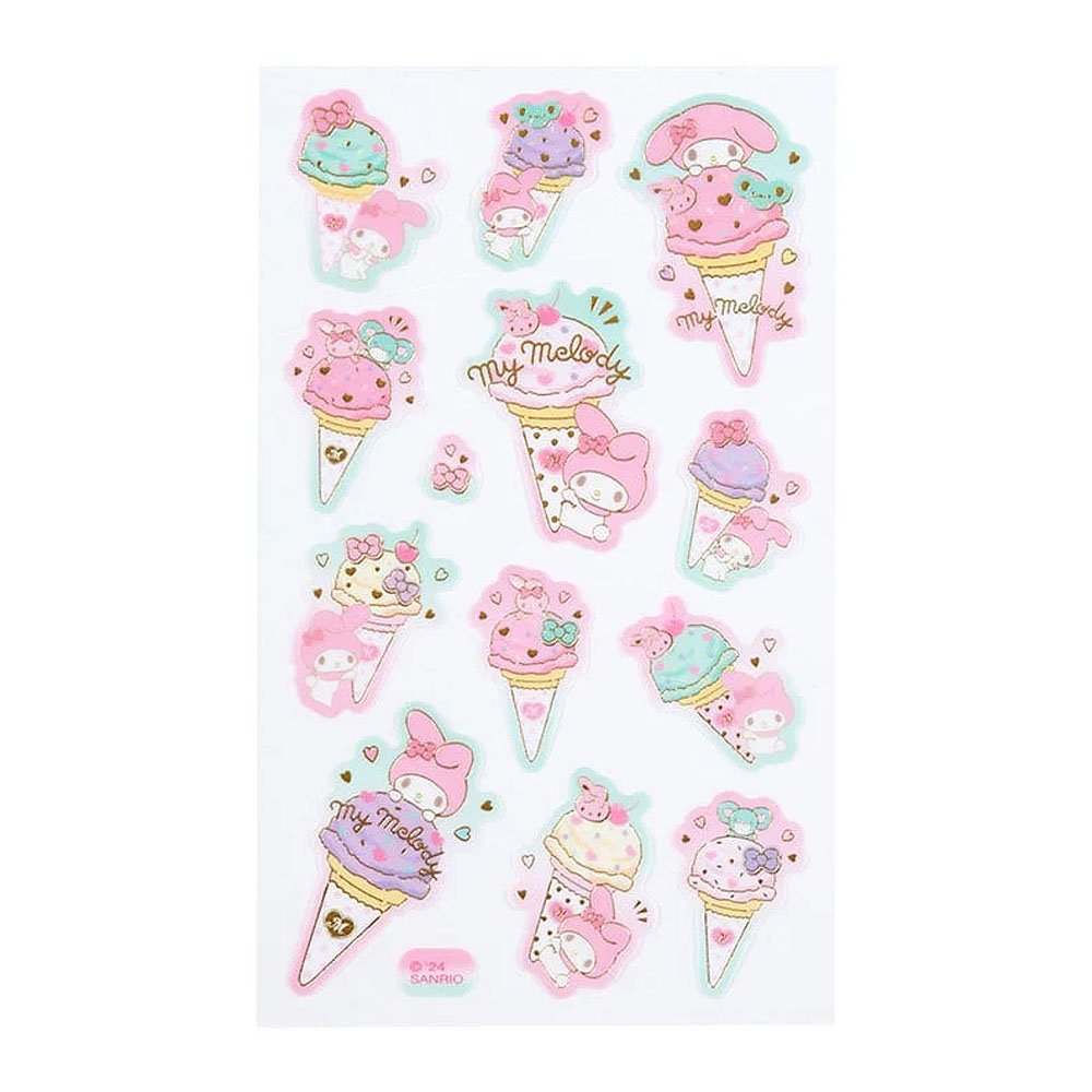 My Melody Sticker Sheet :Ice Cream Party – Hello Discount Store