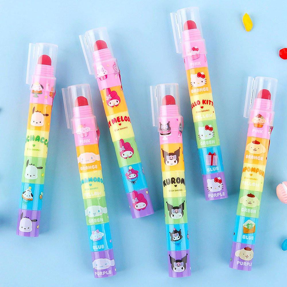Sanrio Block Crayon 6-Color Highlighter – Hello Discount Store
