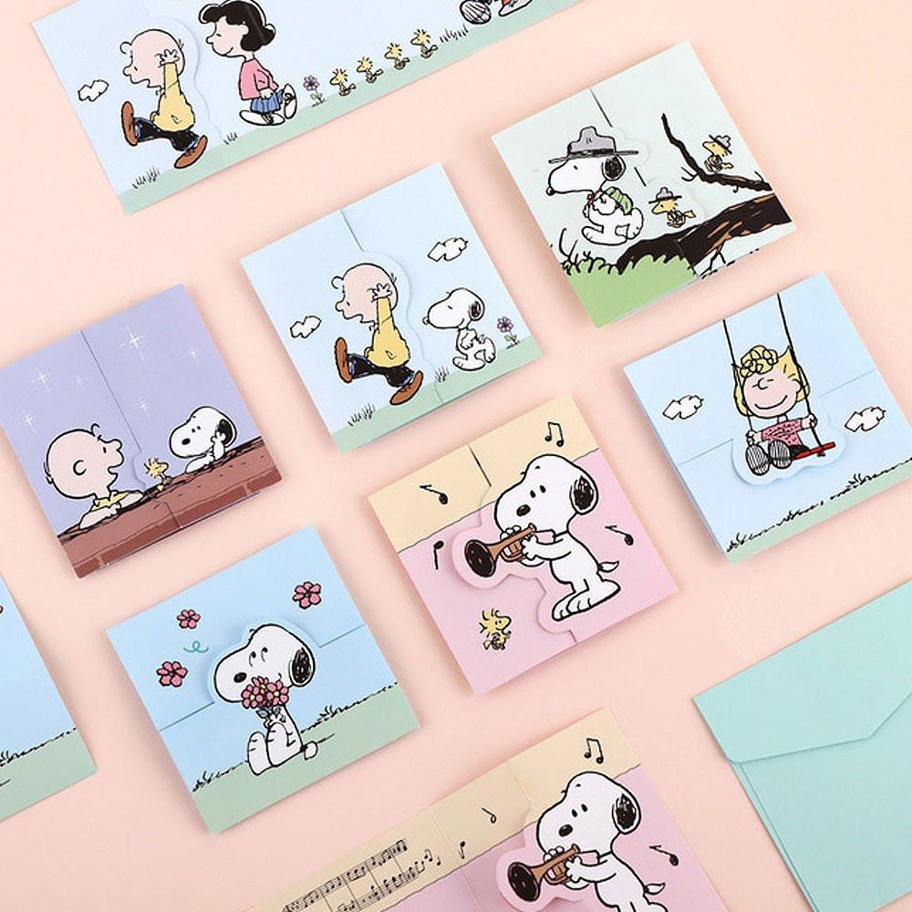 Peanuts Snoopy Die-Cut Mini Letter Card – Hello Discount Store