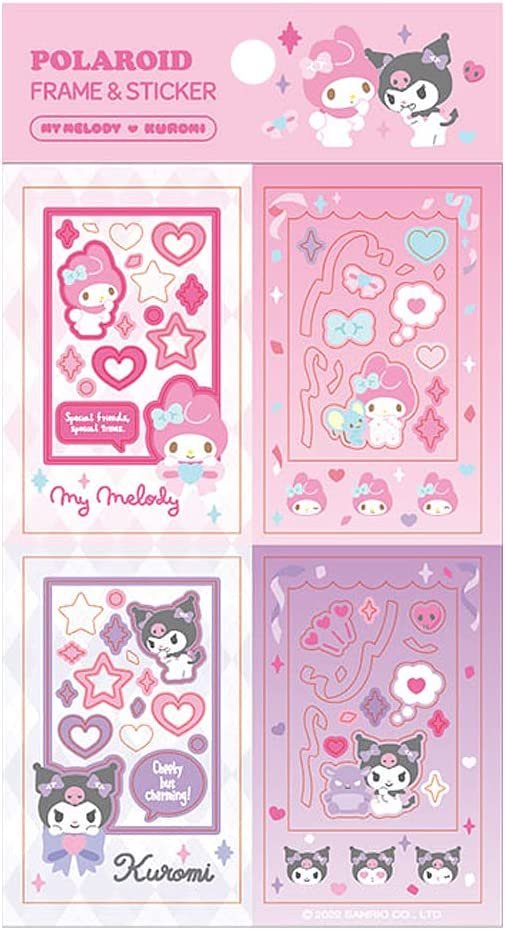 My Melody & Kuromi Polaroid Frame Stickers – Hello Discount Store