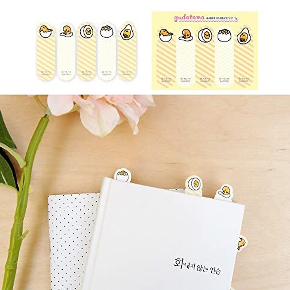 Gudetama Sticky Memo Post It Bookmark : White – Hello Discount Store