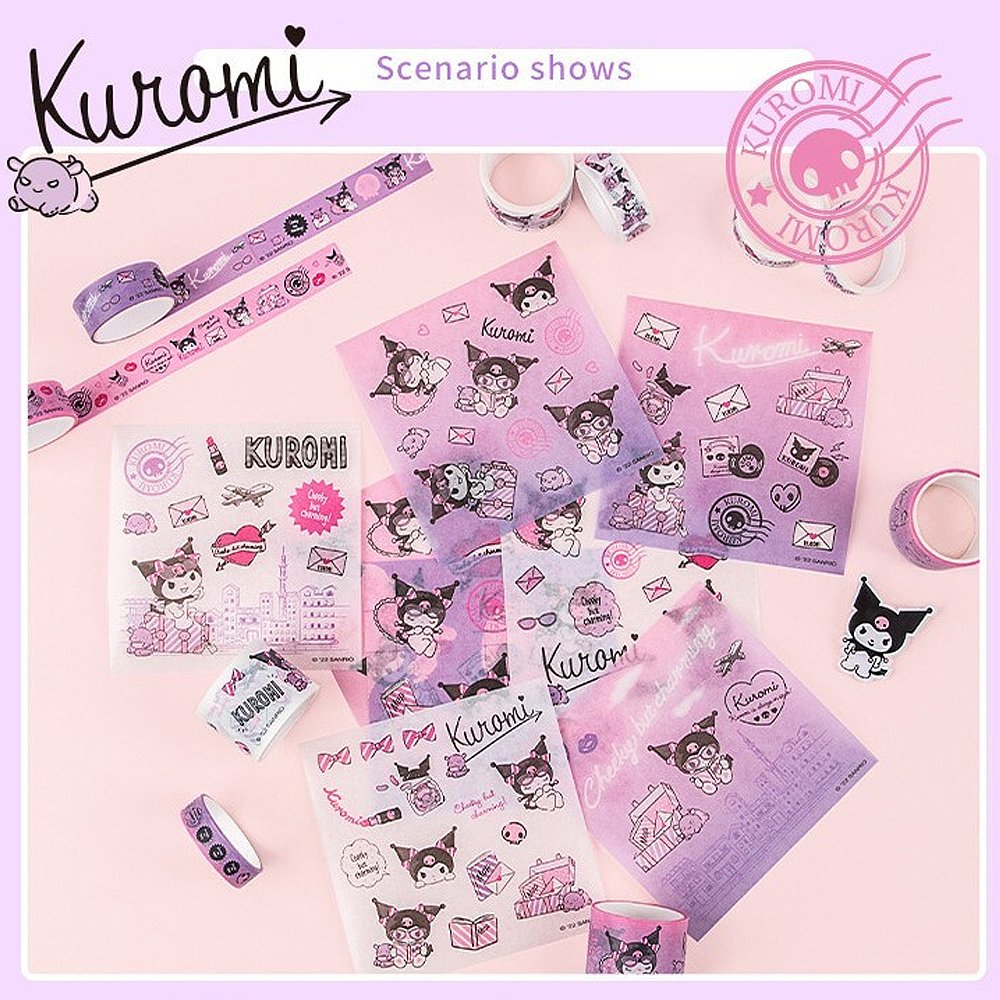 Kuromi Washi Tape & Sticker Set – Hello Discount Store
