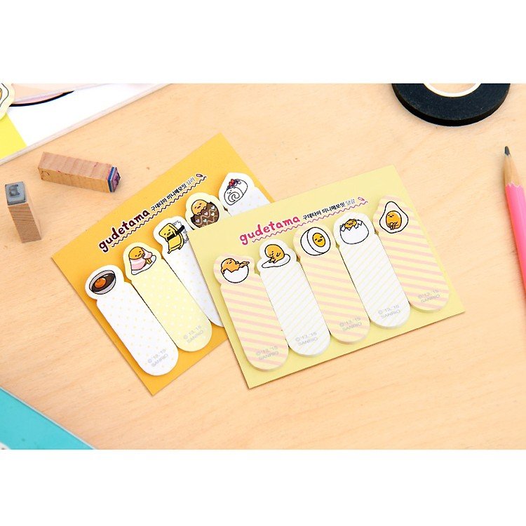 Gudetama Sticky Memo Post It Bookmark : White – Hello Discount Store